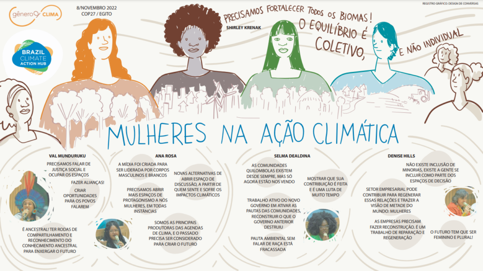 Painel na COP 27 'Mulheres na ação climática’ mostra que o equilíbrio ...